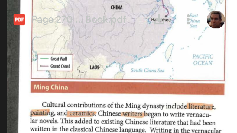 MING 101: Cultural Contributions of the Ming Dynasty (Pages 270-272 ...