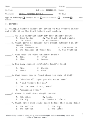 Q4-English-10 Module-4 - 10 English Quarter 4 – Module 4: Observing ...