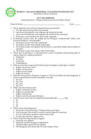 NSTP-CWTS-1: Understanding the NSTP Components and Their Impact - Studocu