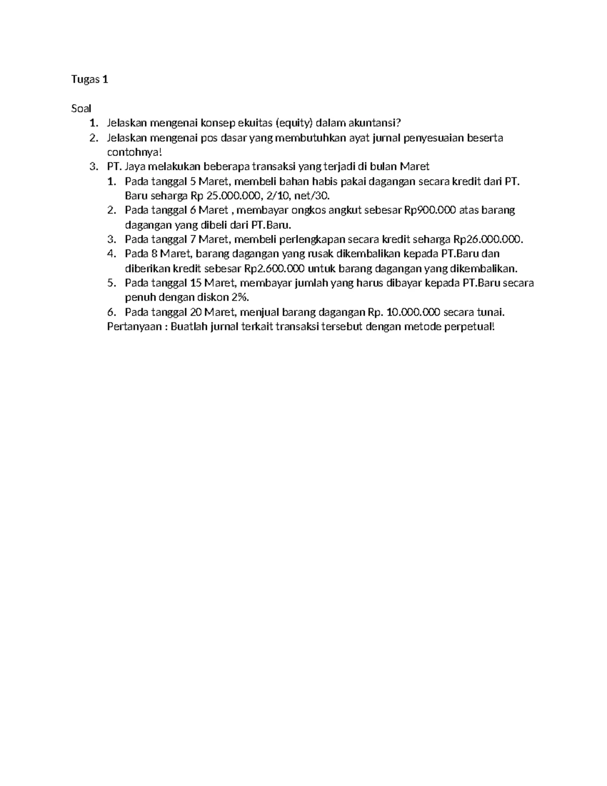 Tugas 3 Ekonomi Manajerial EKMA4312 - Regulasi Pasar dan Kegagalan Pasar - Studocu