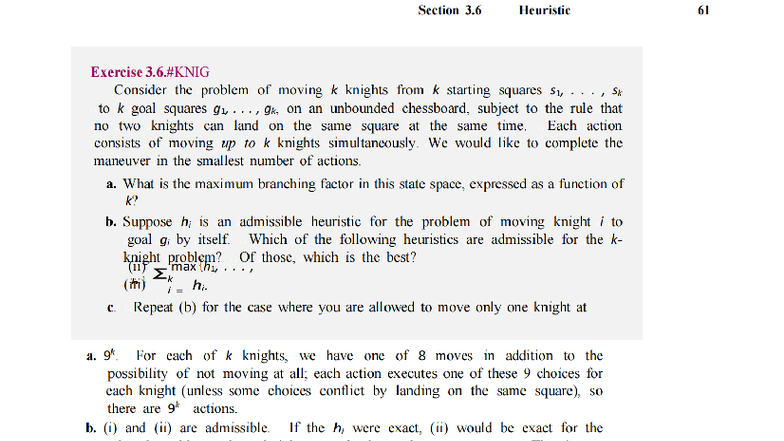 Solutions Manual for AI: Heuristic 61 Exercises (Section 3.6) - Studocu