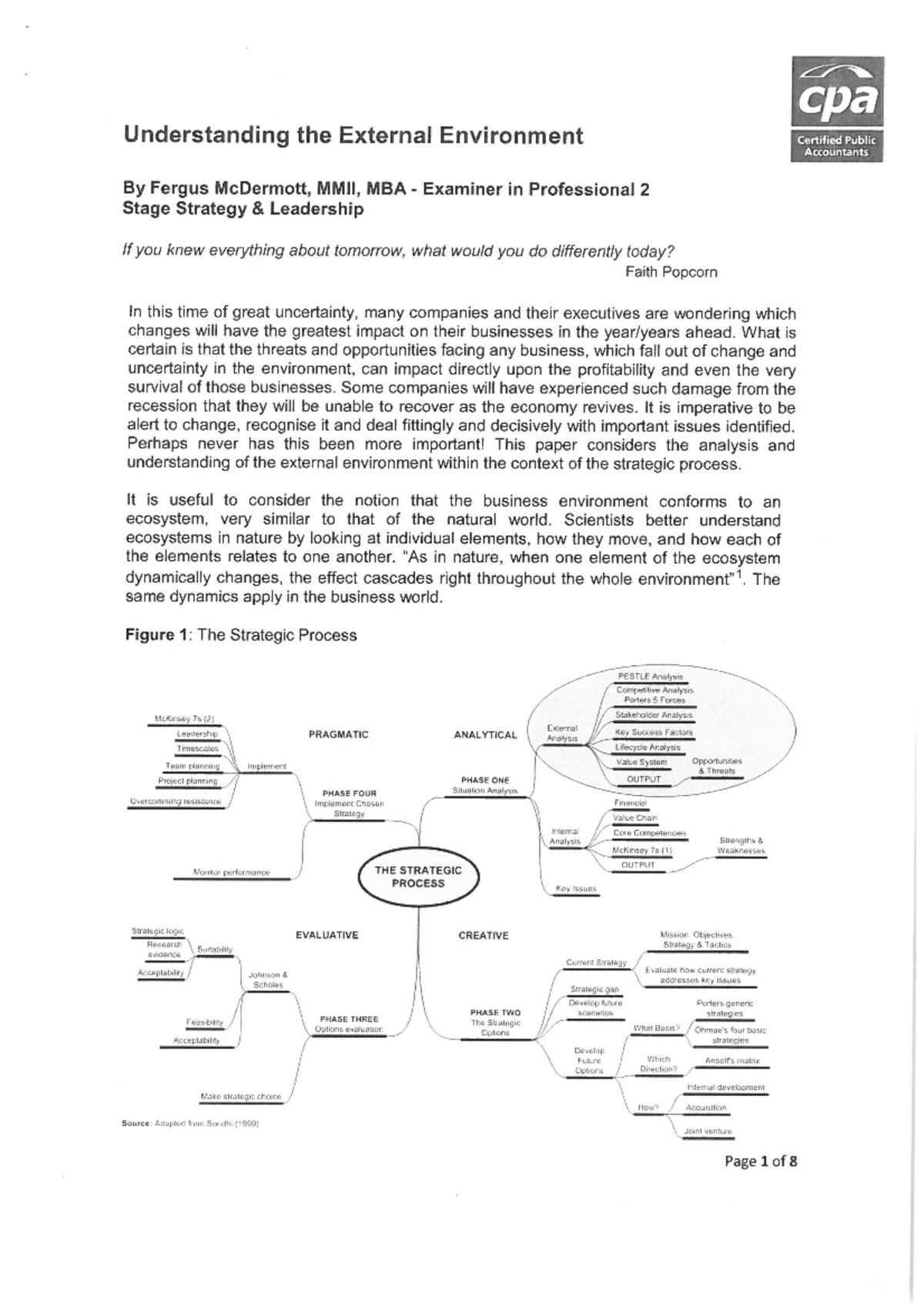 Understanding the External Environment: Insights by Fergus McDermott ...