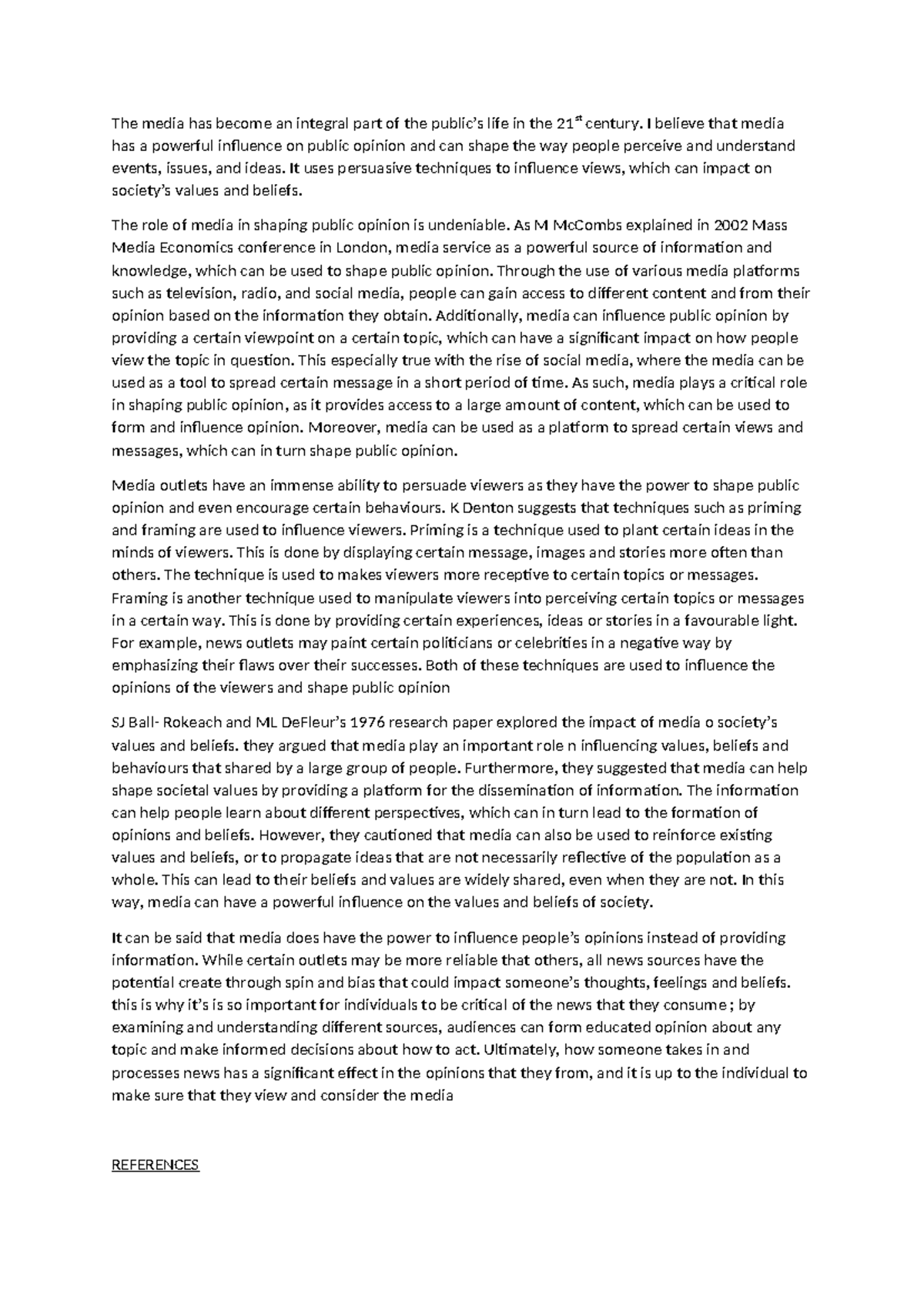 The Role of Media in Shaping Public Opinion: Insights and Techniques ...