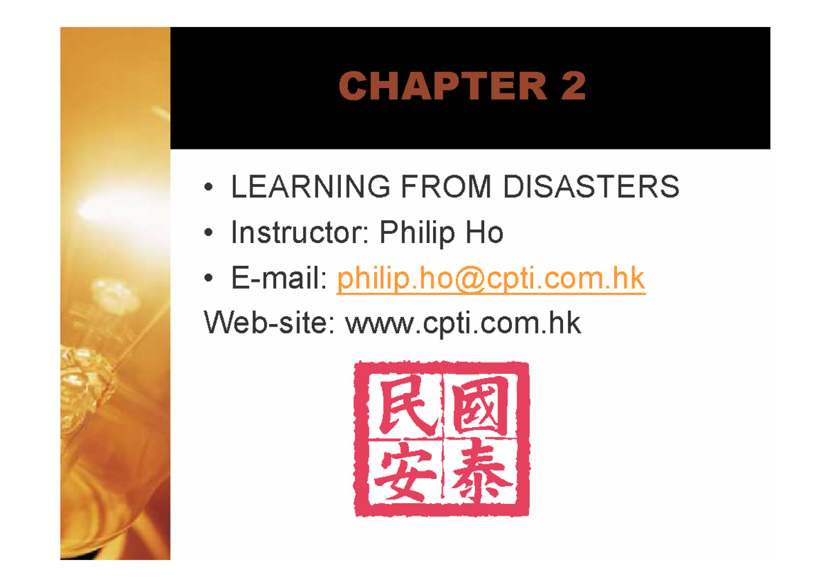 CHAPTER 2: DEVELOPING A SAFETY CULTURE - SYSTEMS & SAFETY - Studocu