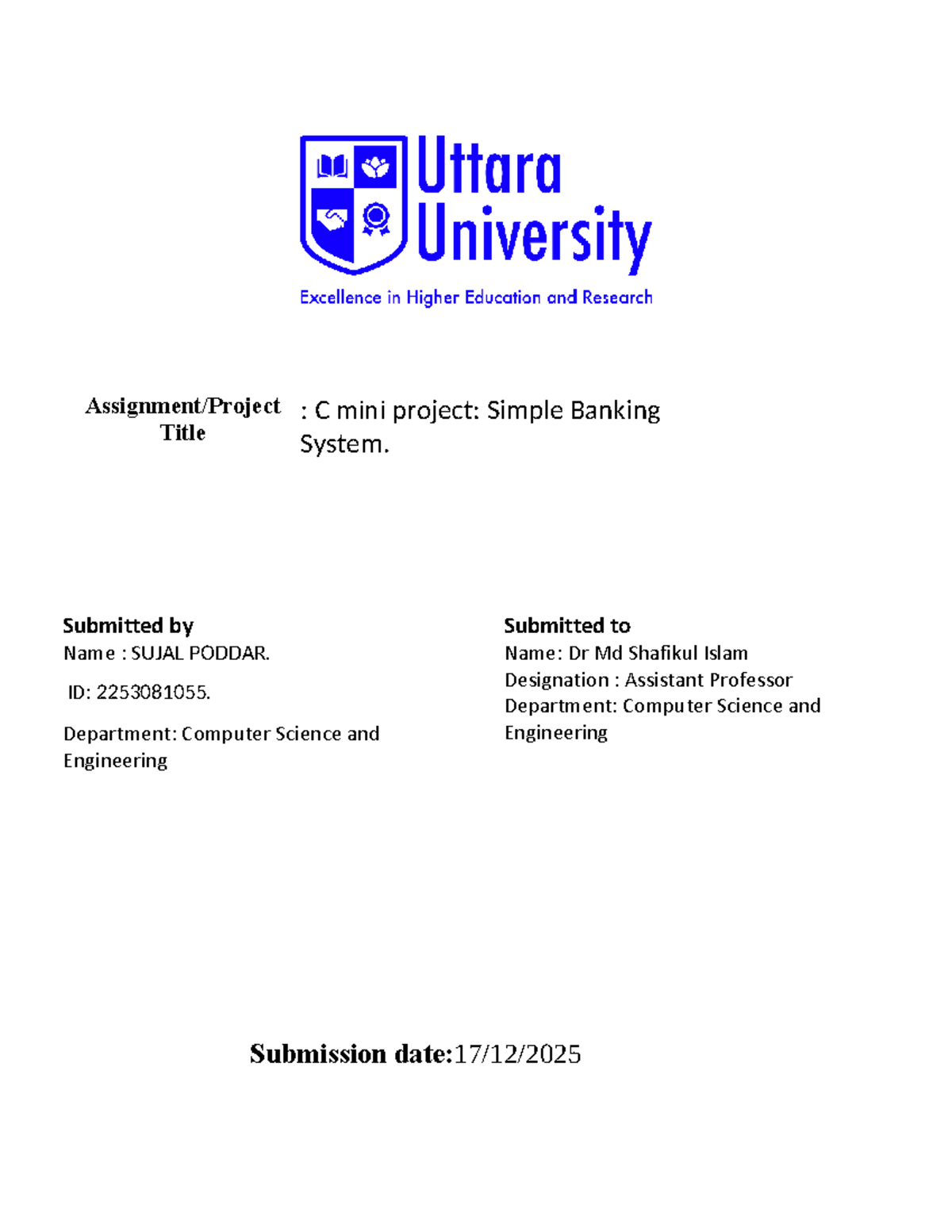 BAMK Management Project - Data Structure and algorithm - Assignment ...