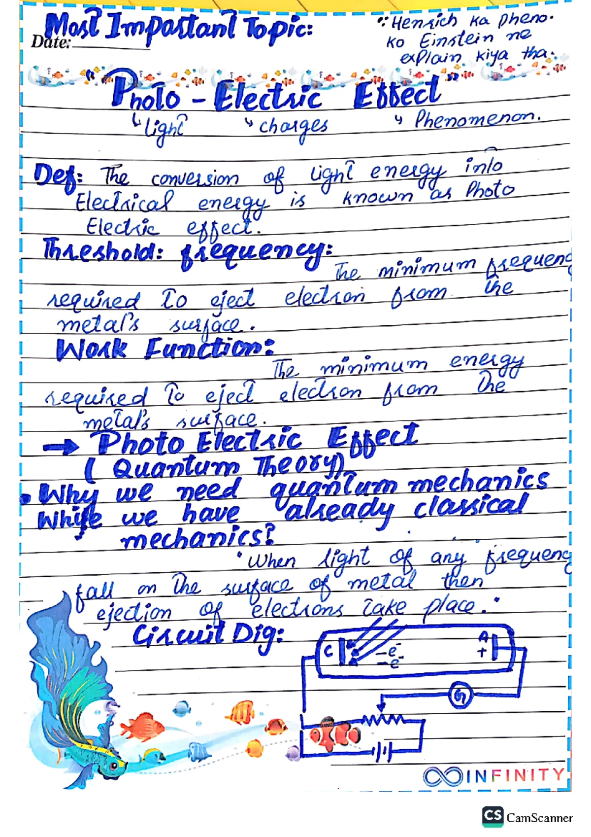 2020 WTS 12 Photoelectric Effect - 2020 PHOTOELECTRIC EFFECT GRADE : 12 ...