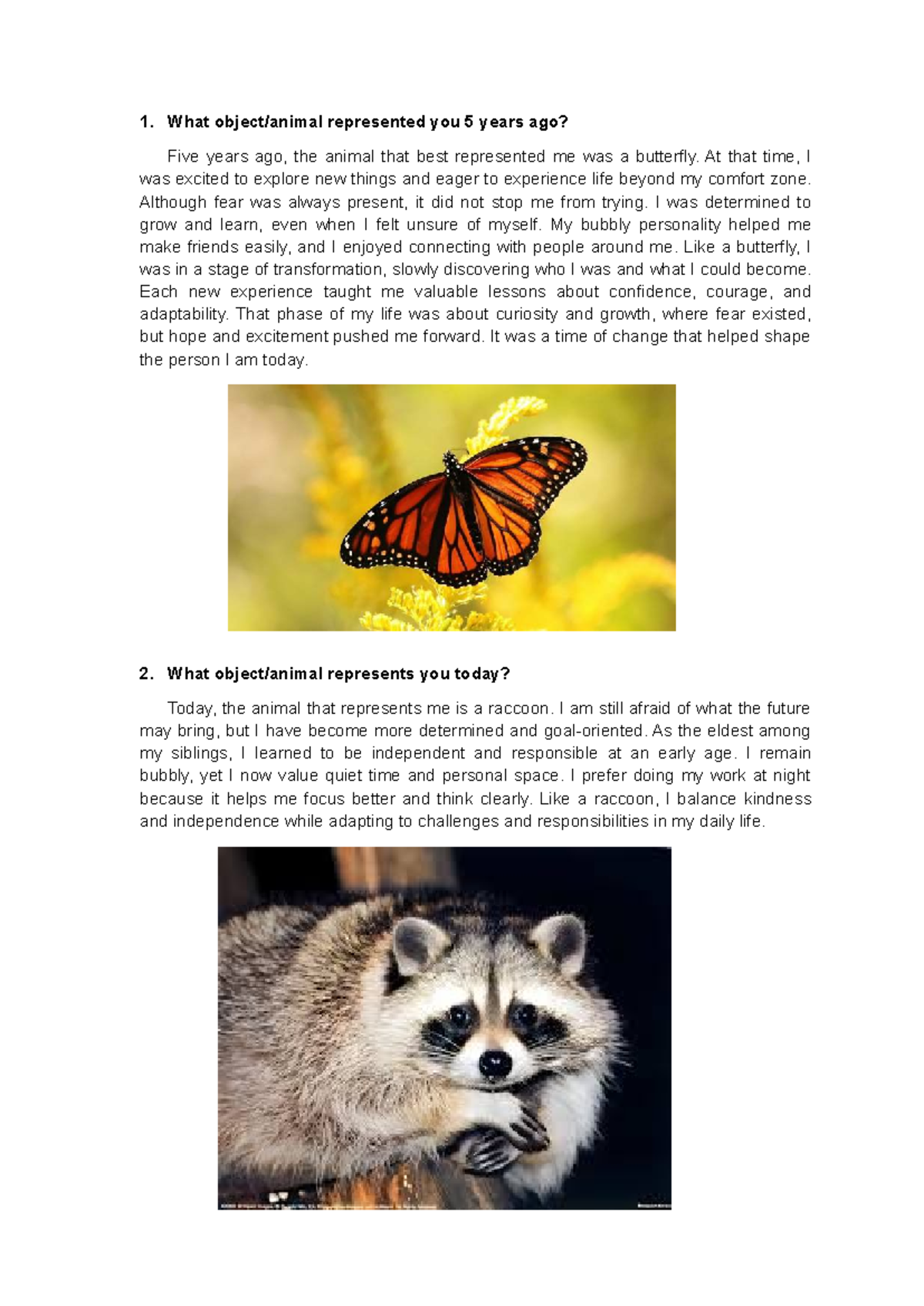 What Animal Represents You? - BUJP0P0 - Studocu