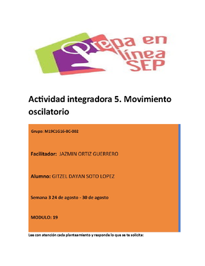 Modulo 17 Semana 1Actividad Integradora 1 - Matemáticas I - FENÓMENOS ...