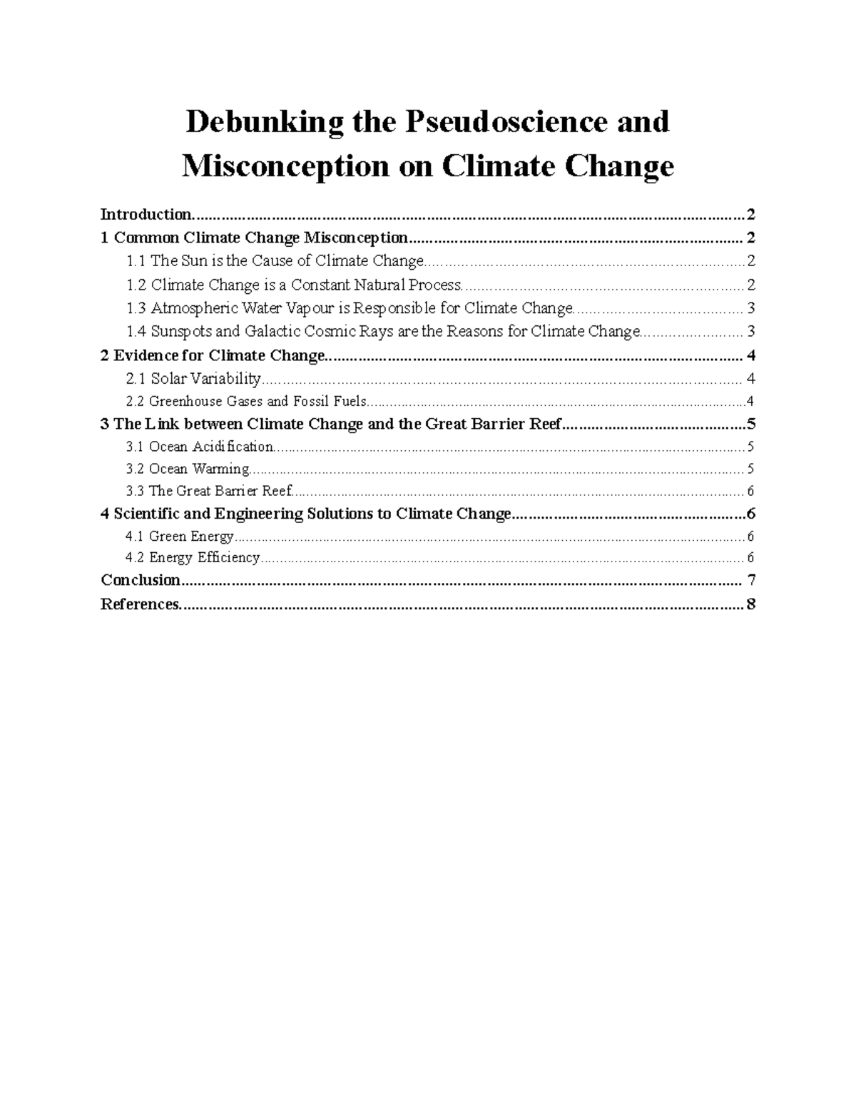 PHYS1160: Debunking Climate Change Myths and Scientific Evidence - Studocu