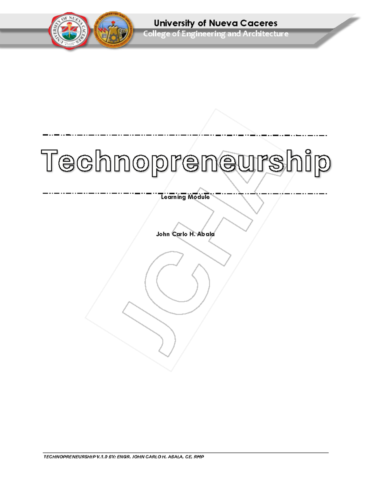 Techno-reporting-reference - JCHA Learning Module John Carlo H. Abala ...