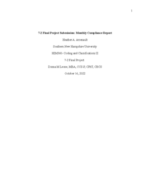 HIM 360 Module Four Audit Summary Report: Detailed Analysis & Findings - Studocu