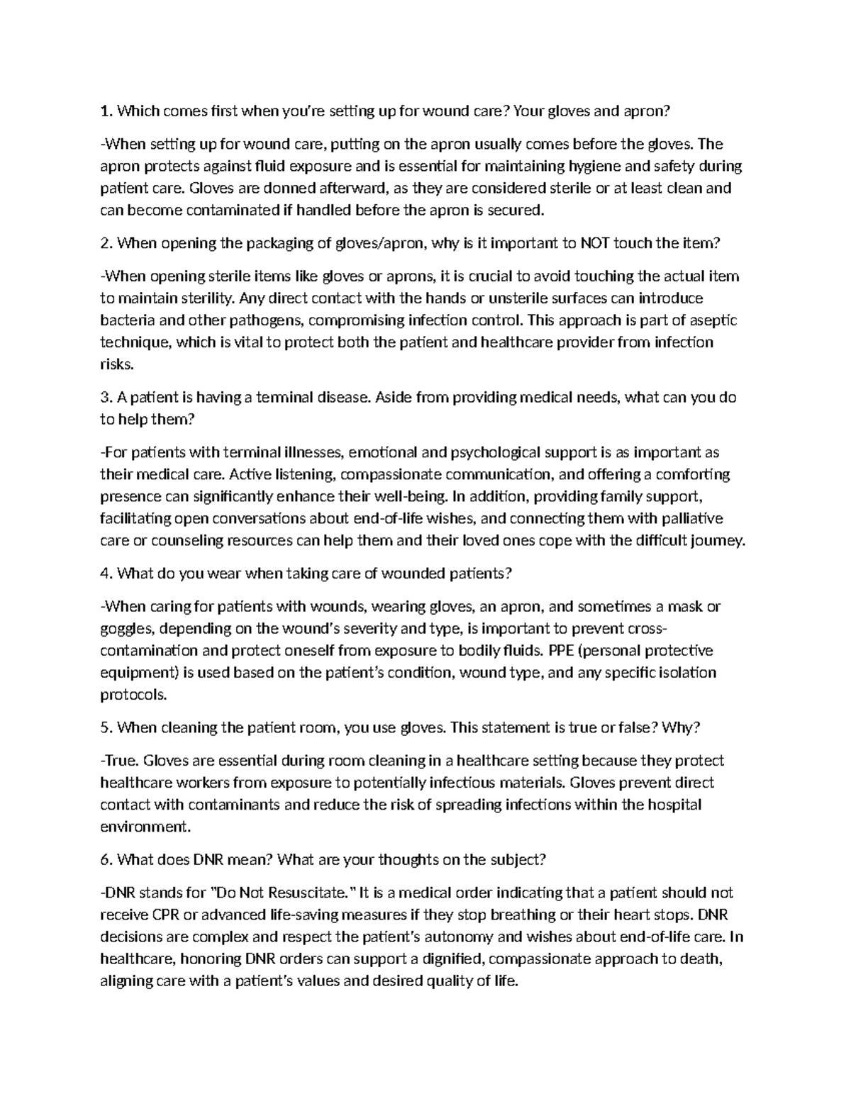 Ncmmm - DADADADAD - 1. Which comes first when you're setting up for ...