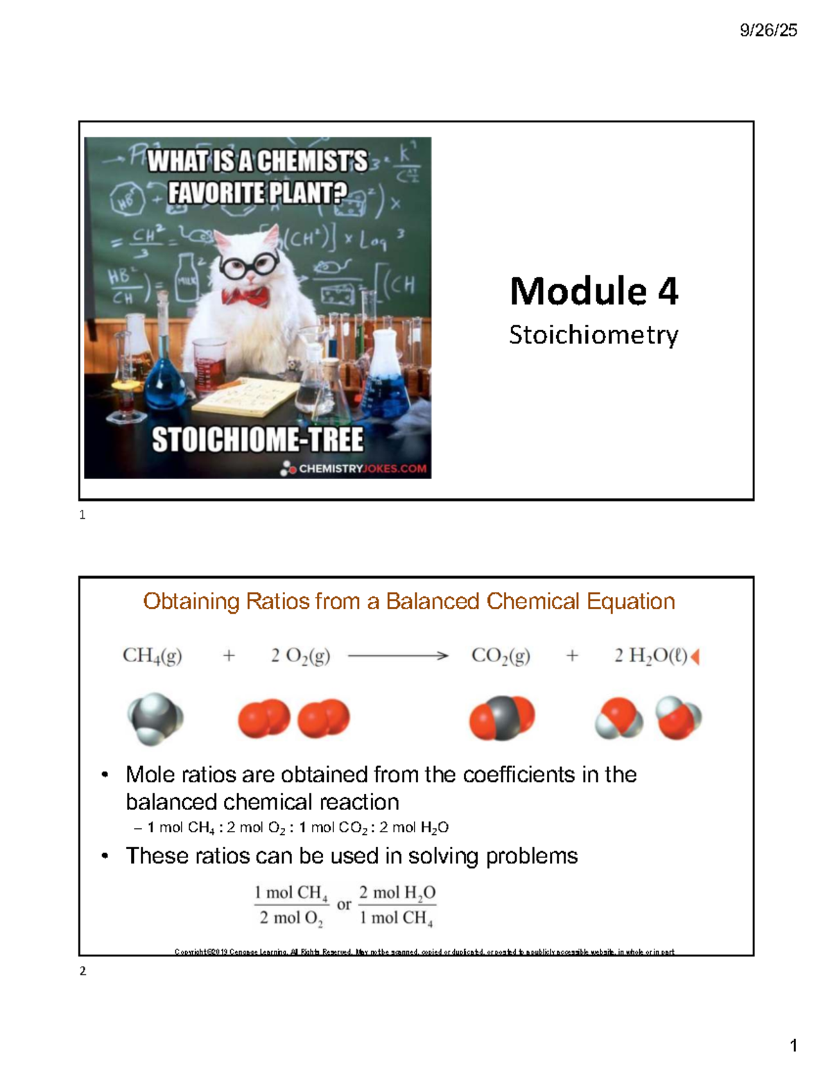M4 Stoichiometry Notes for Final Exam Preparation - Studocu