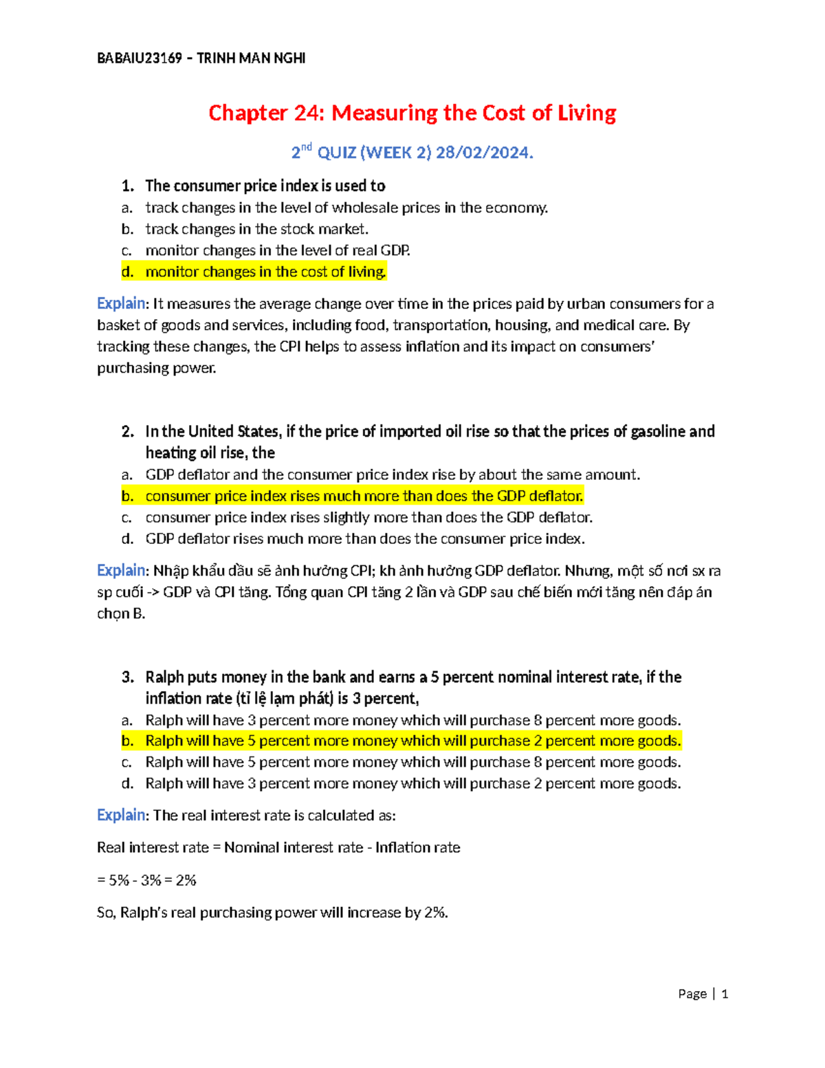 Chapter 24: Understanding the Consumer Price Index and Inflation ...