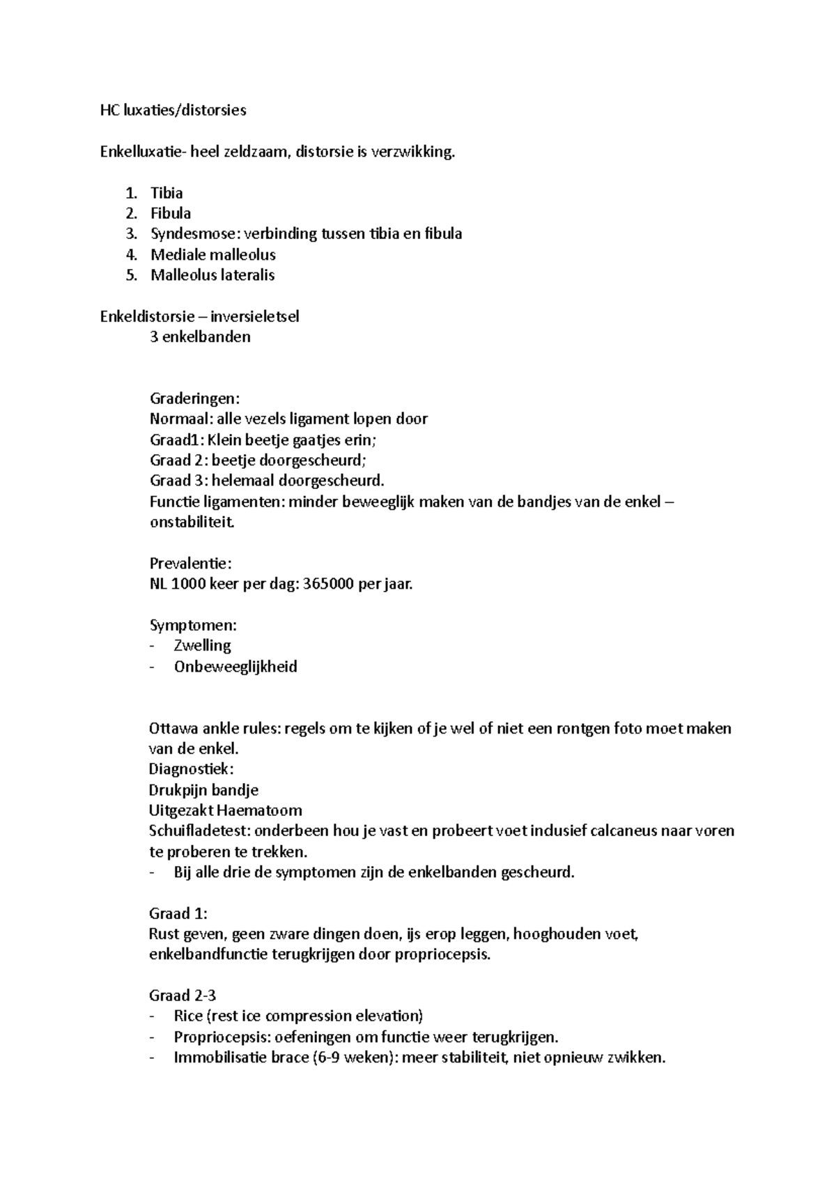 HC Luxaties en Distorsies: Enkel- en Knieletsel Uitleg en Behandeling ...