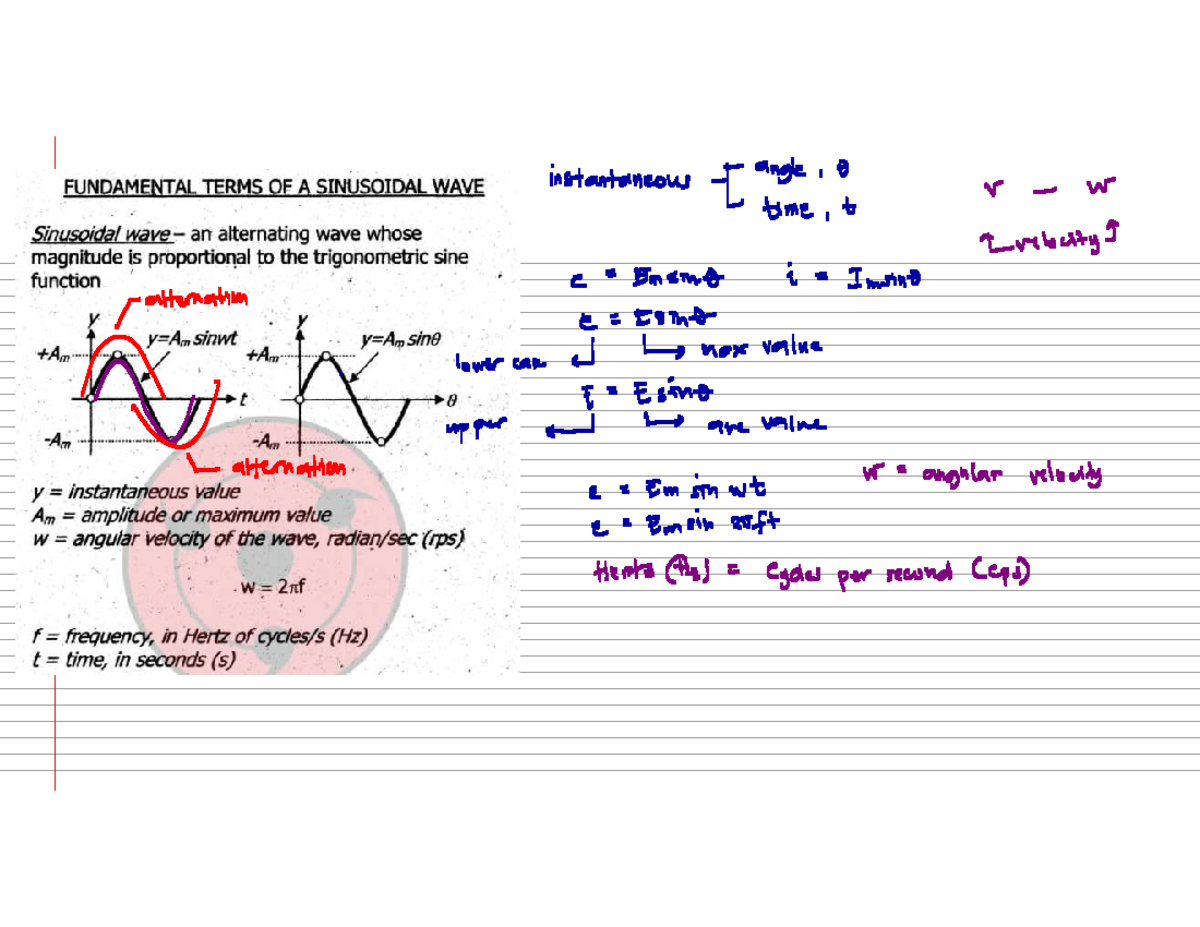 EE211 AC Lesson 01 - AC fundamentals - FUNDAMENTAL TERMS OF A ...