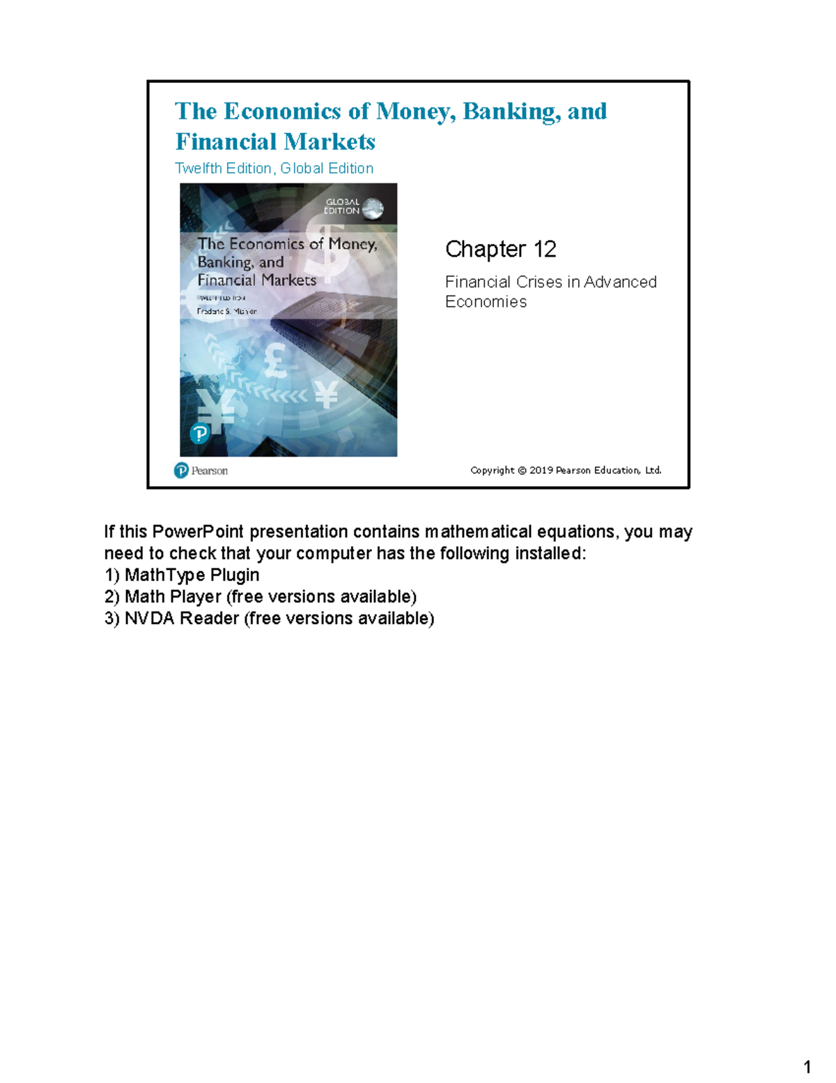 Econ244Ch12 - Notes - The Economics of Money, Banking, and Financial ...