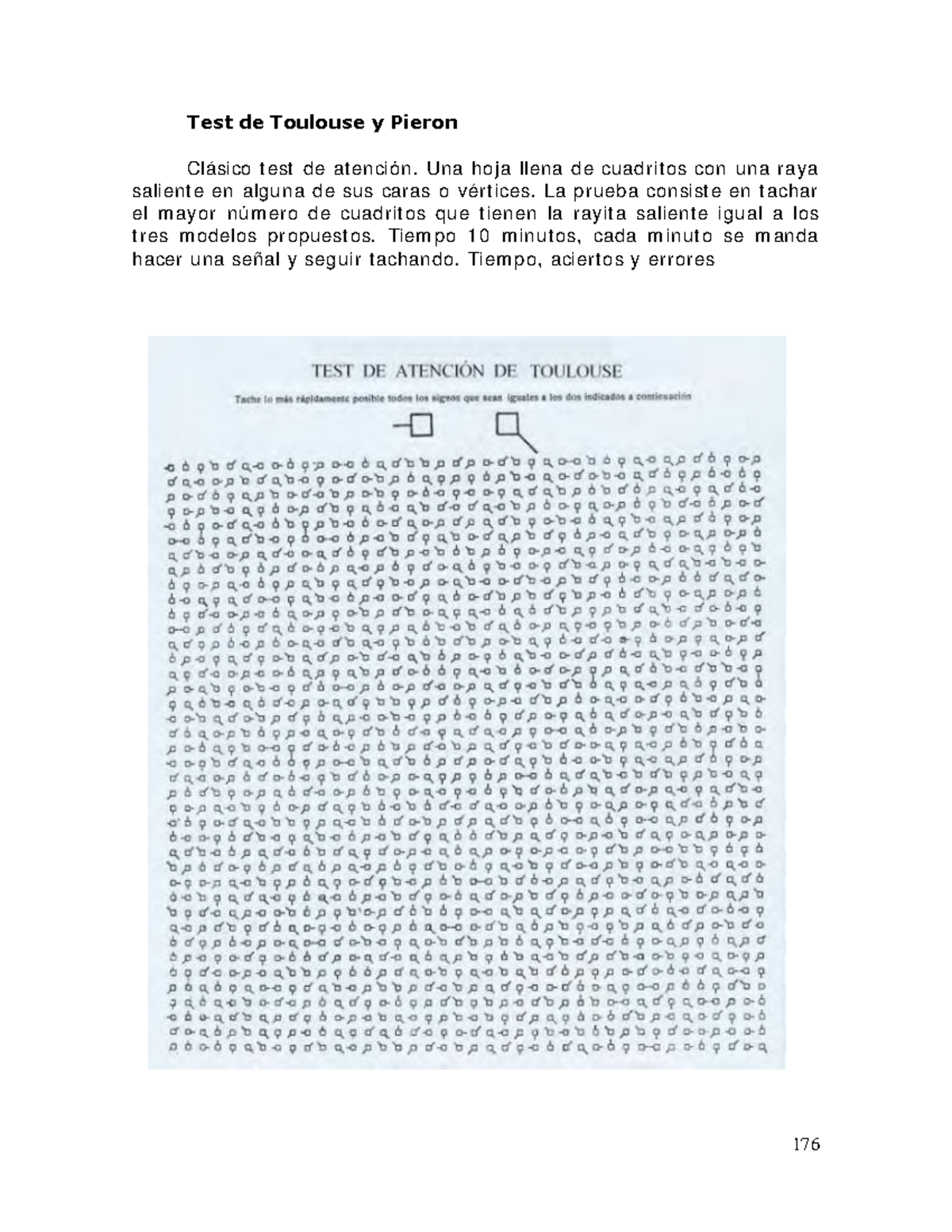 Manual de Test de Atención: Toulouse, Pieron y Otros Métodos - Studocu
