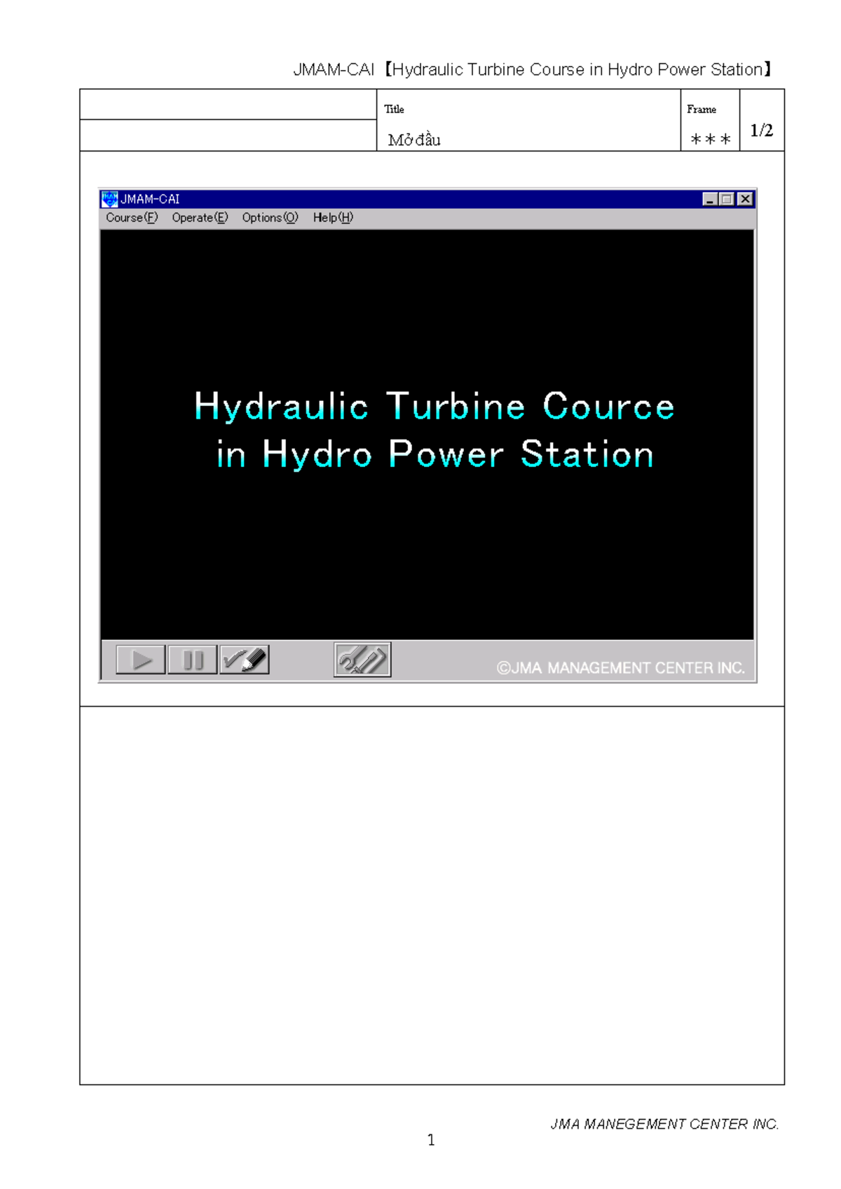 Turbine Course in Hydro Power: Key Concepts and Principles - Studocu