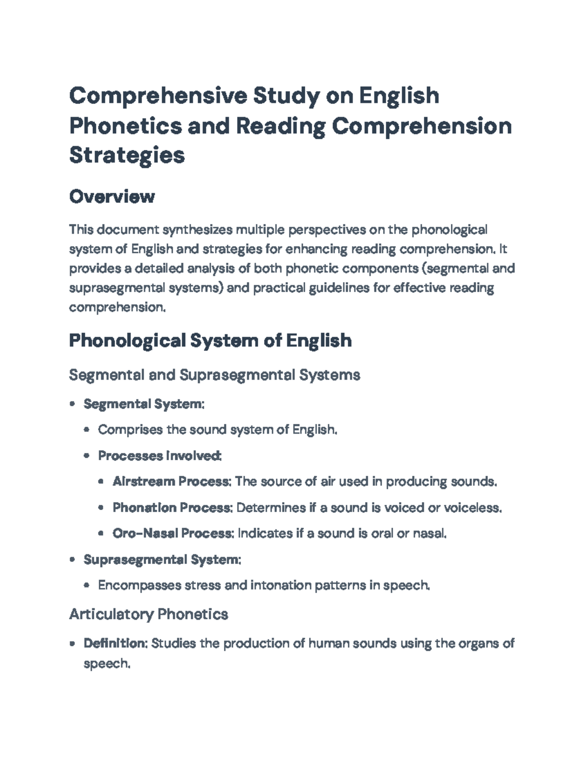 Enhanced English Phonetics and Reading Comprehension Strategies ...