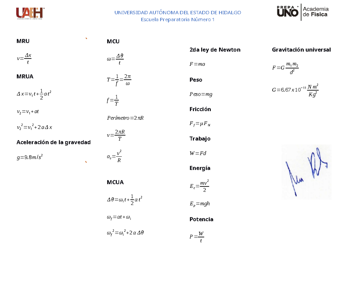 Form Movimientos - Apuntes de Física MRU y MCU - Studocu