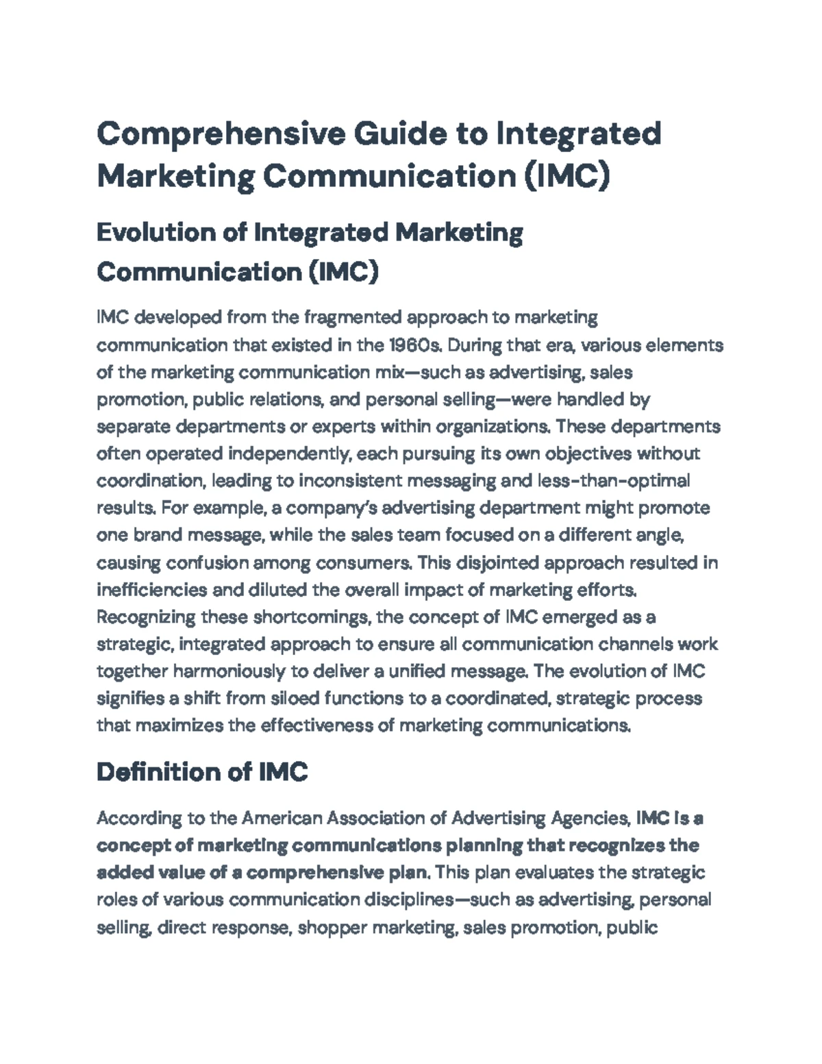 Comprehensive Overview of Factors in Marketing Communication Decisions - Studocu