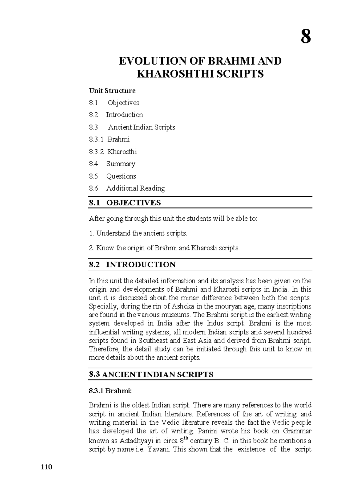 Evolution of Brahmi and Kharosthi Scripts: A Comprehensive Study - Studocu