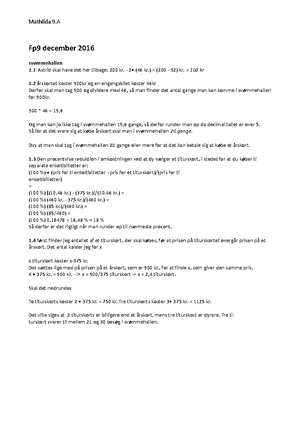 164413 fp matematik med hjaelp - FP 9.-klasseprøven Matematik Prøven med hjælpemidler Maj 2017 ...