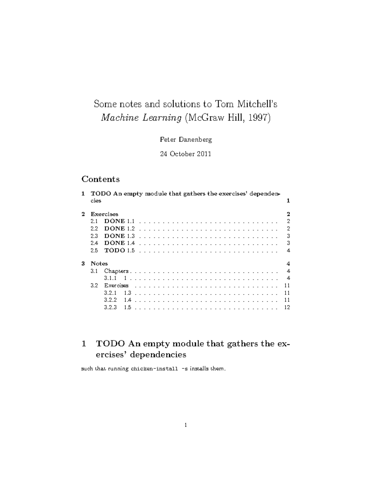 Mitchell-machine-learning - Some notes and solutions to Tom Mitchell’s ...