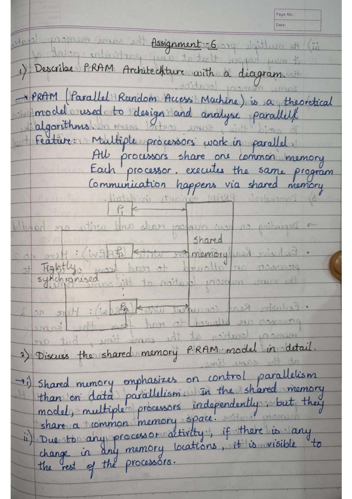 Computer Organisation and Architecture: P.RAM and Multicore Systems ...