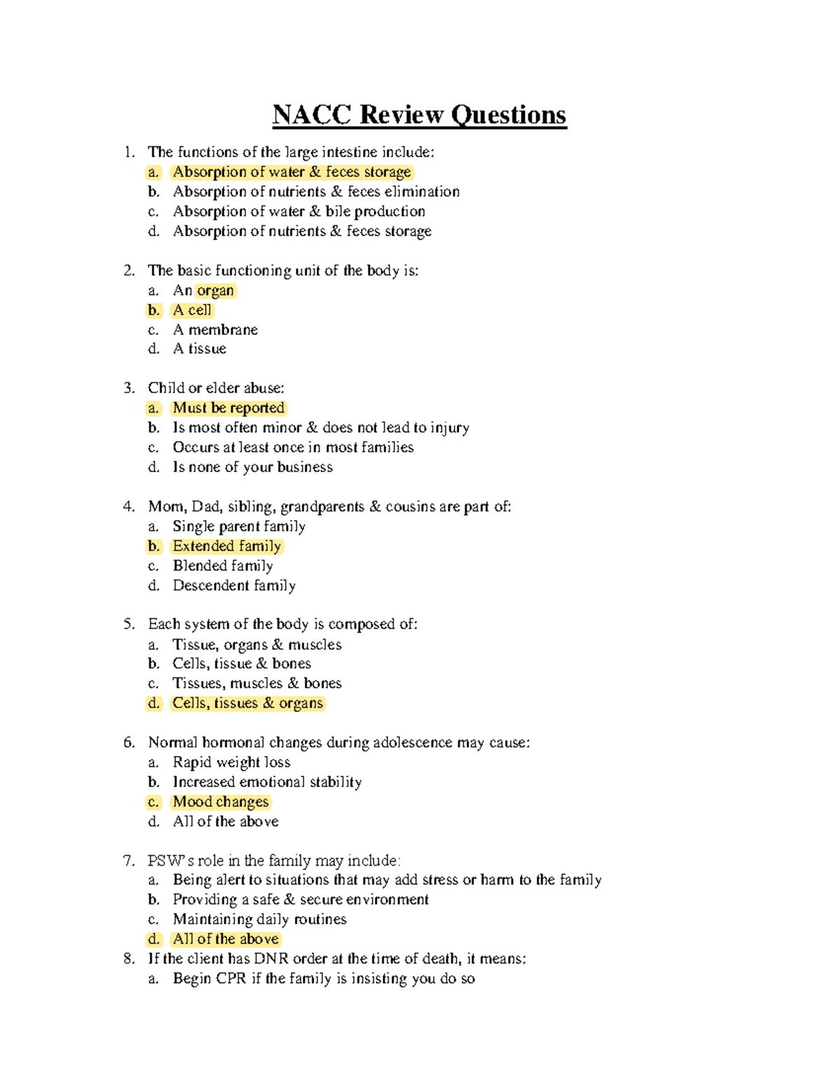 Woorkbook-Answers - Psw - ANSWER KEY Workbook to Accompany Sorrentino’s ...