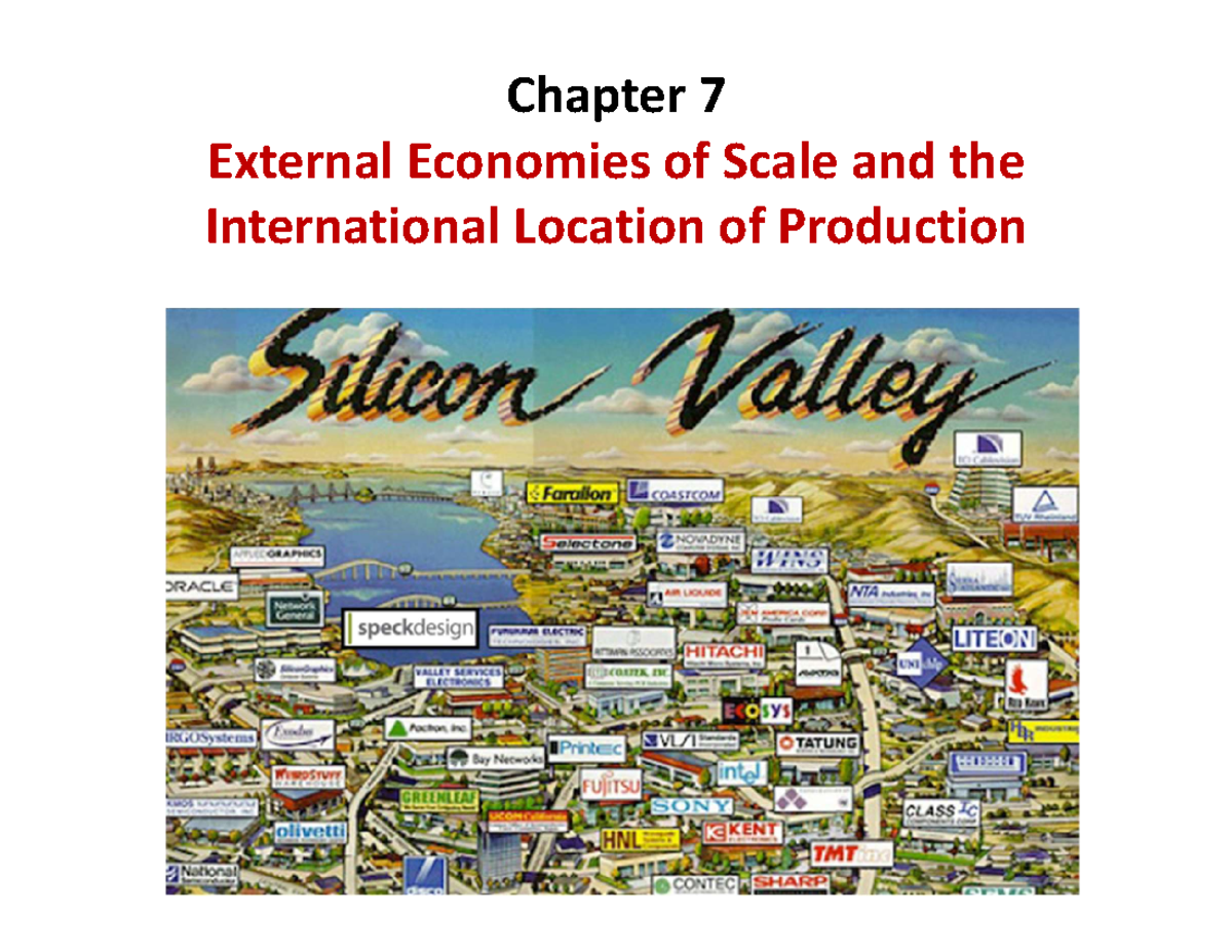 Chapter 7: External Economies of Scale in International Trade (EC239 ...