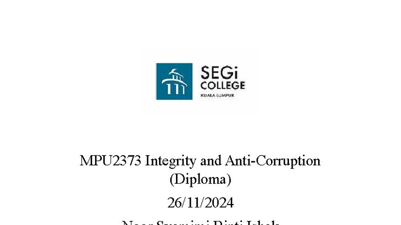 1MDB FULL Report - asdfghjkl - MPU2373 Integrity and Anti-Corruption ...