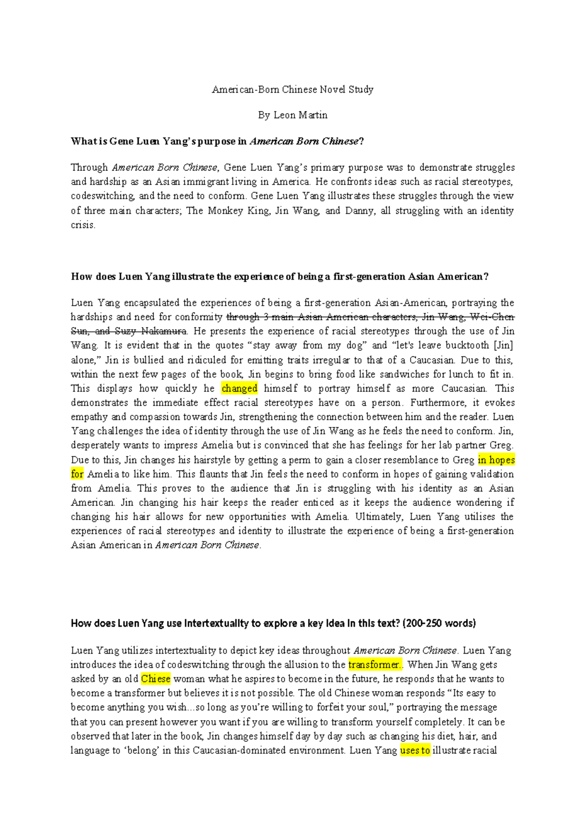 American Born Chinese - He confronts ideas such as racial stereotypes ...