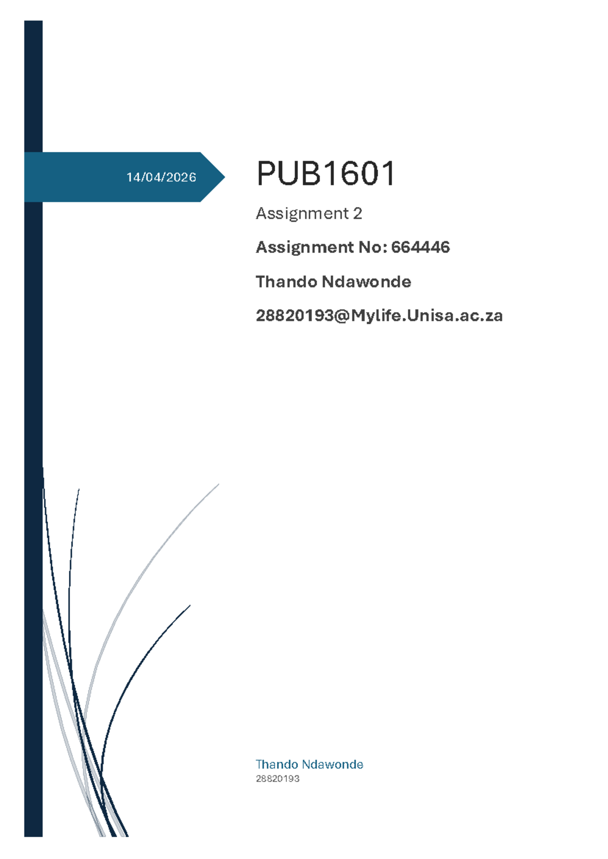 PUB1601 Assignment 2: Promoting Equality in Public Sector Management ...