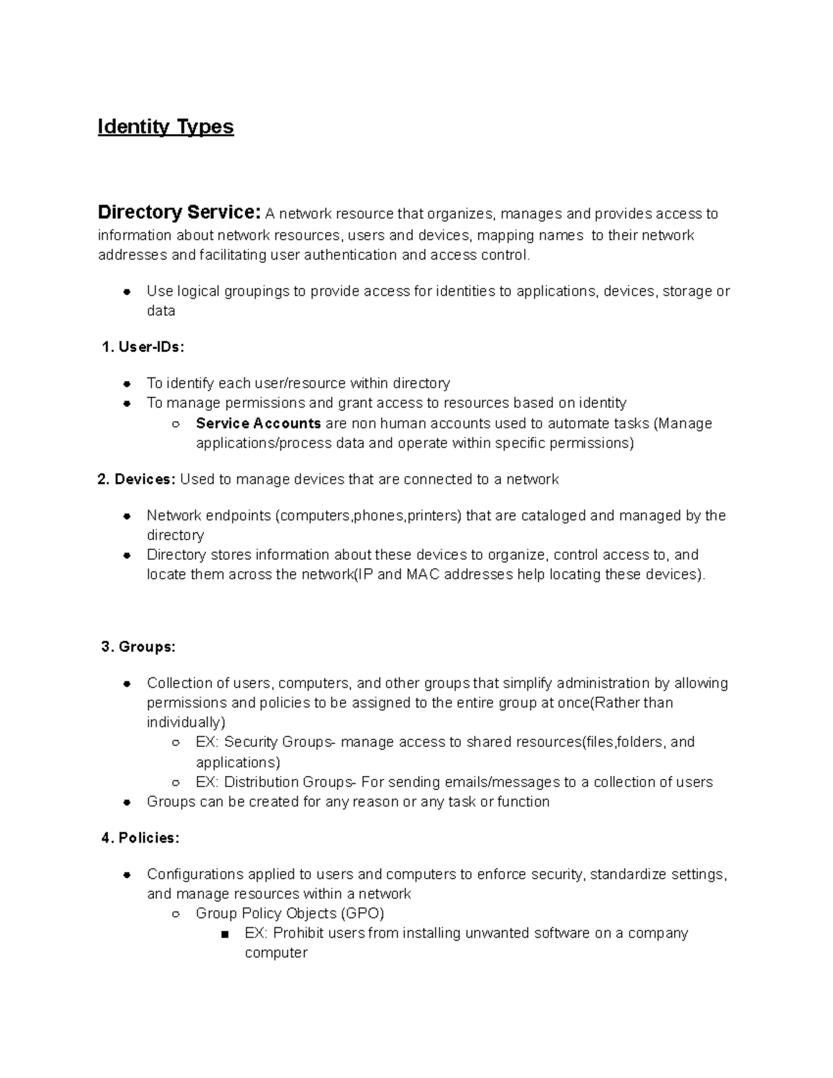 Active Directory Concepts and Management - JWR Notes - Studocu