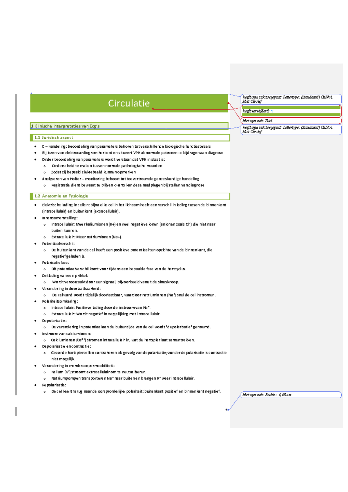 Klinische Interpretaties van de Circulatie SV: ECG en Ritmestoornissen ...