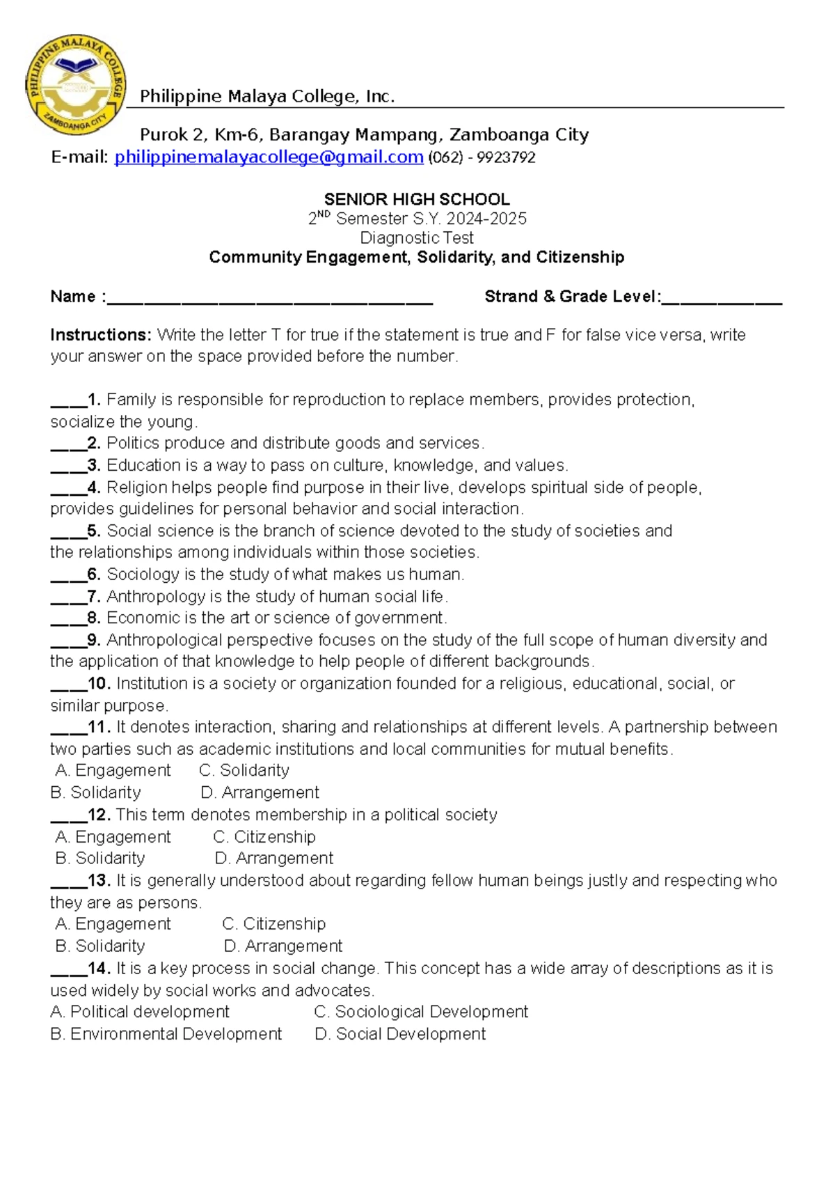 PED 5 Gurong Pinoy - reviewer - BS Education - Facilitating Learner ...