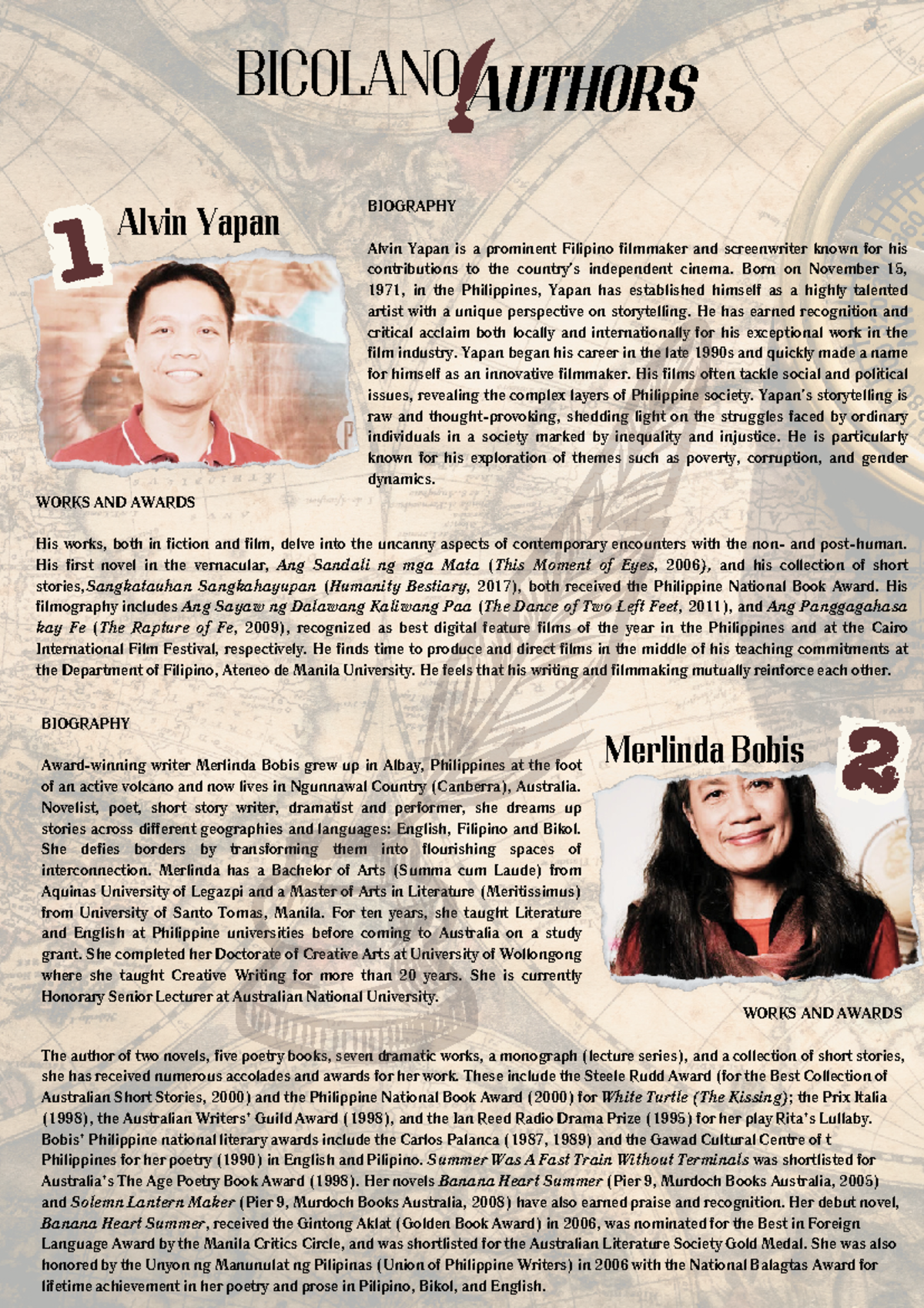Bicolano Authors Overview: Celebrating Lyra D. Morante's Works - Studocu