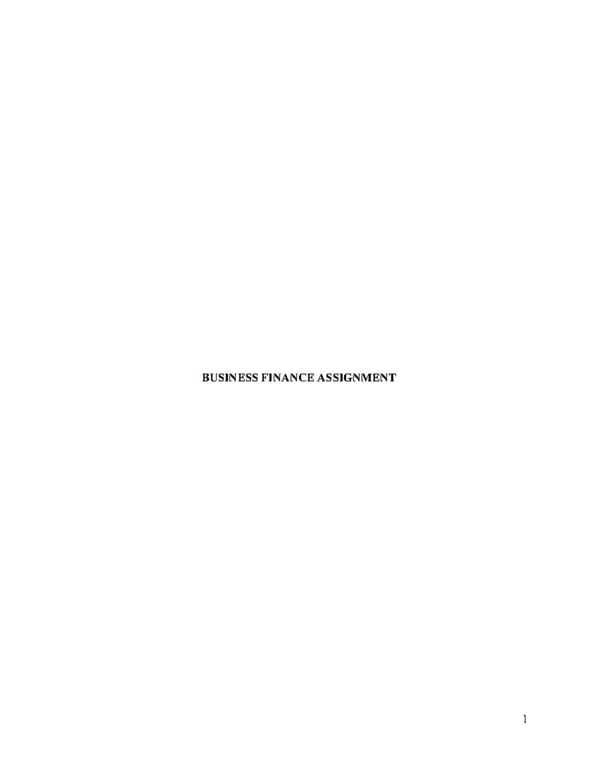 Business Finance Assignment: Analyzing Risk-Return via CAPM Model - Studocu