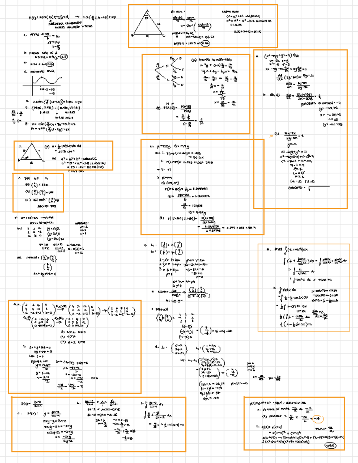 Math Mocks - Math problems that are given in textbook - cosine rule : H ...