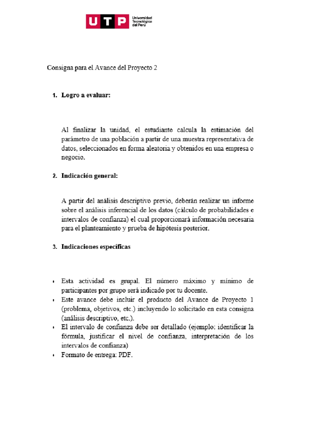 🔴 (AC-S11) Semana 11 - Informe de Avance del Proyecto 2 en Estadística Aplicada - Studocu