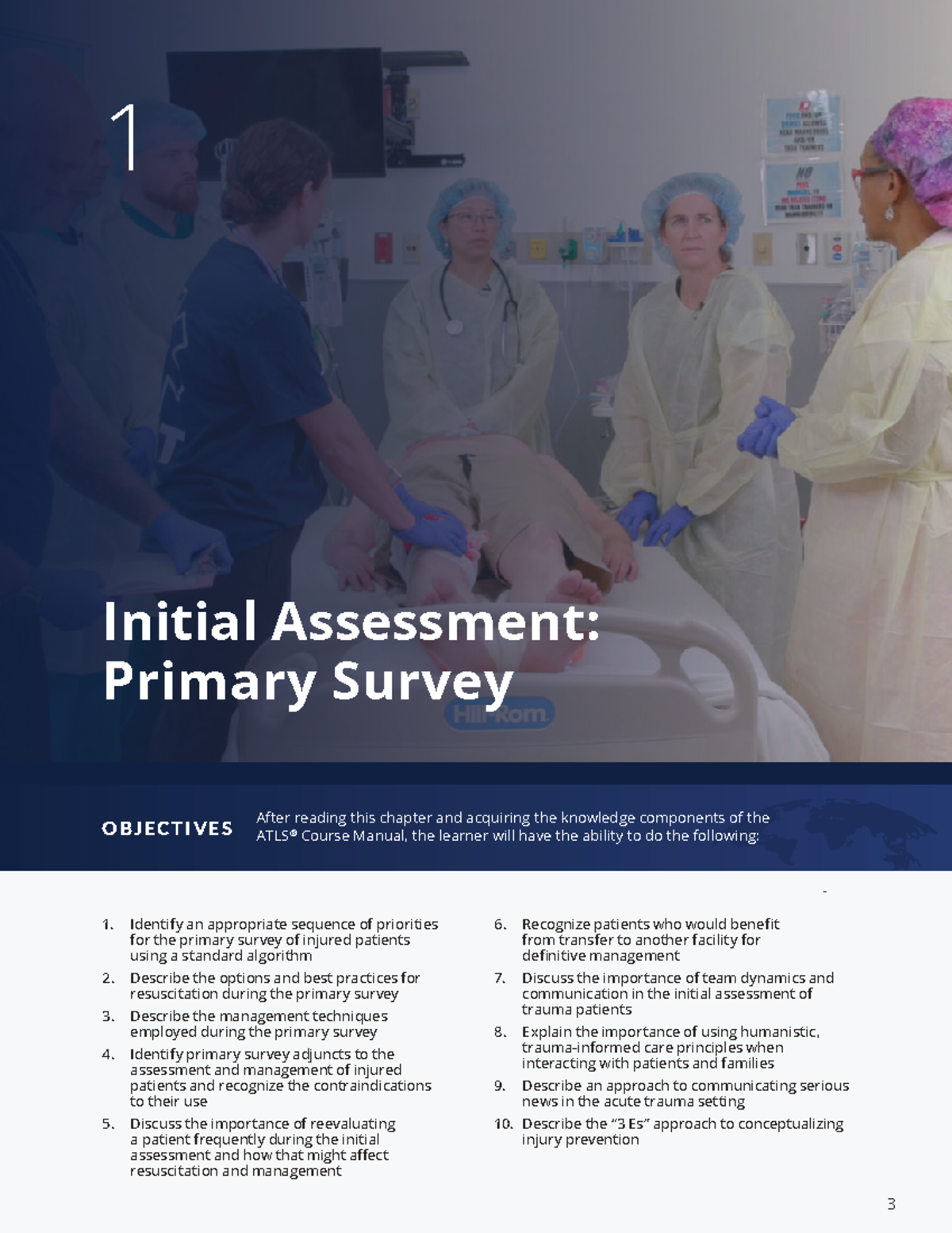 ATLS 2025 Course Manual: Chapter 1 - Primary Survey Assessment - Studocu