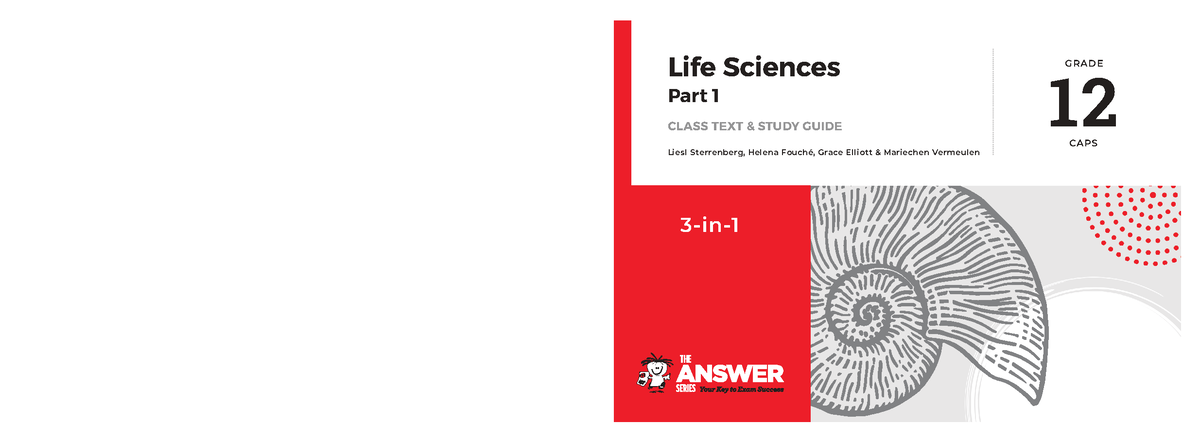 Grade 12 Life Sciences Study Guide: Part 1 CAPS Exam Prep (26 July 2023 ...