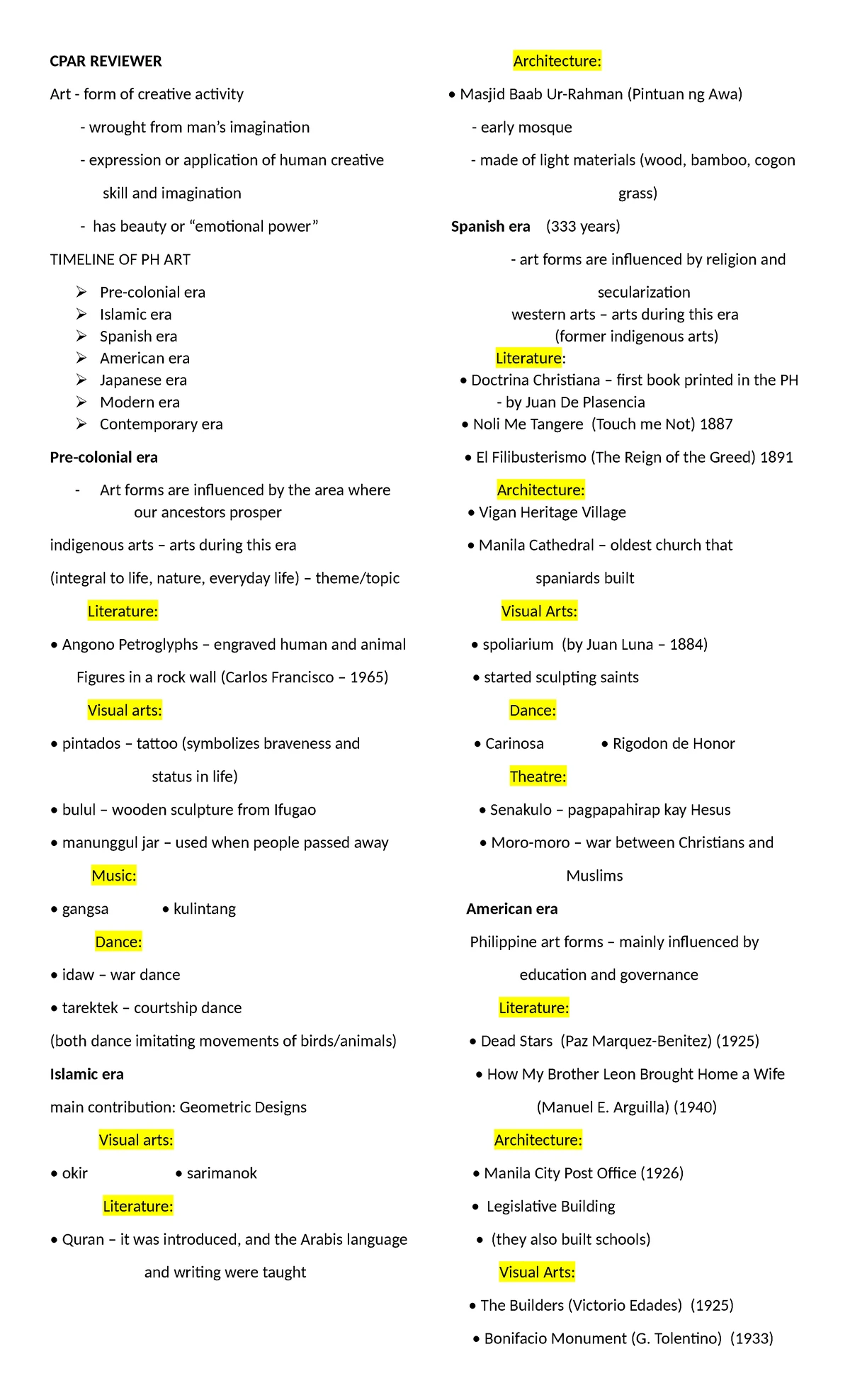 Division SLM CPAR Q2 Module 14: Contemporary Arts Techniques and ...