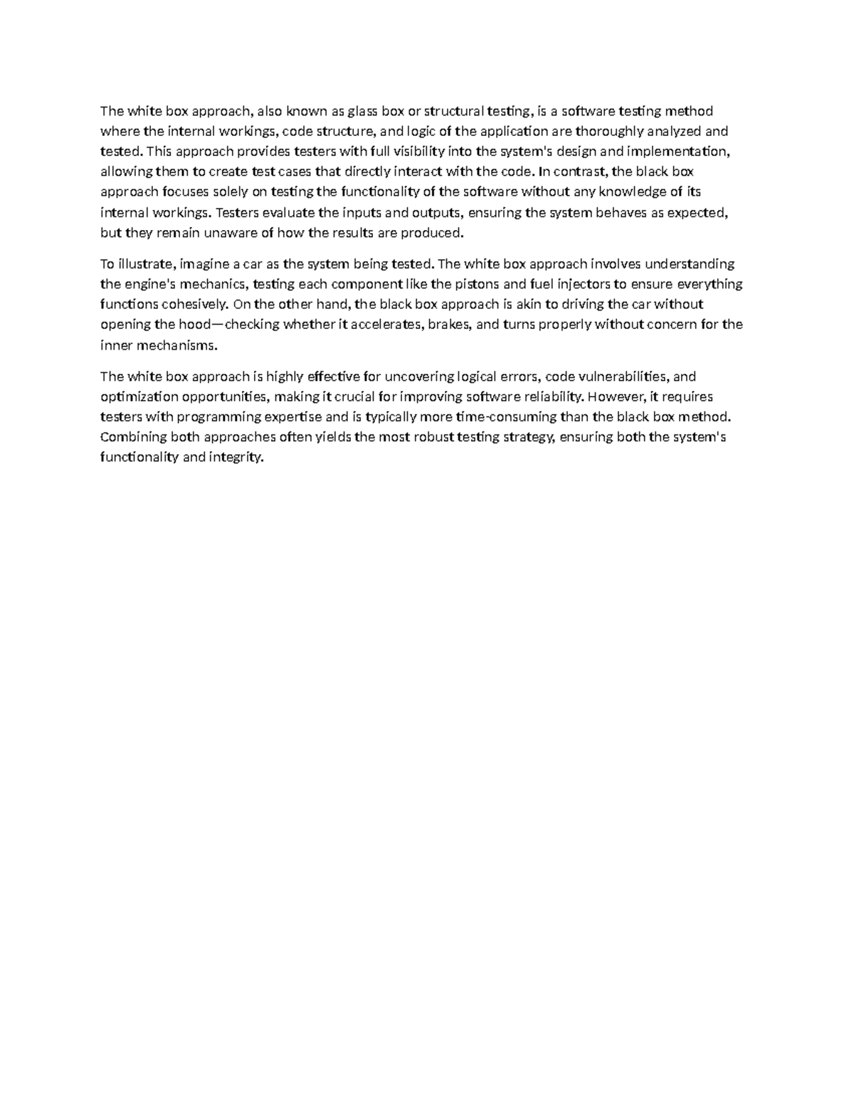 The White Box Approach: Comprehensive Software Testing Explained - CIS ...
