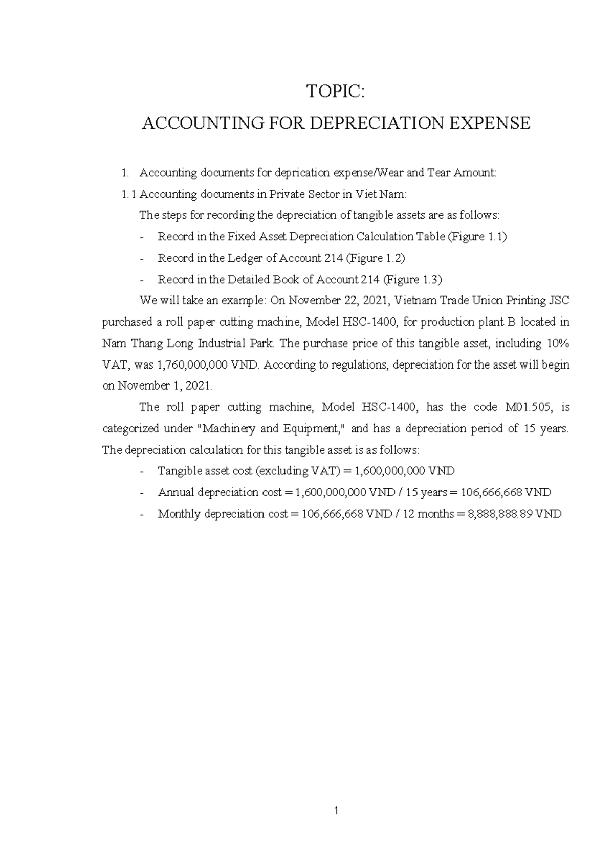 Accounting for Depreciation Expense in Public Sector: Key Principles ...
