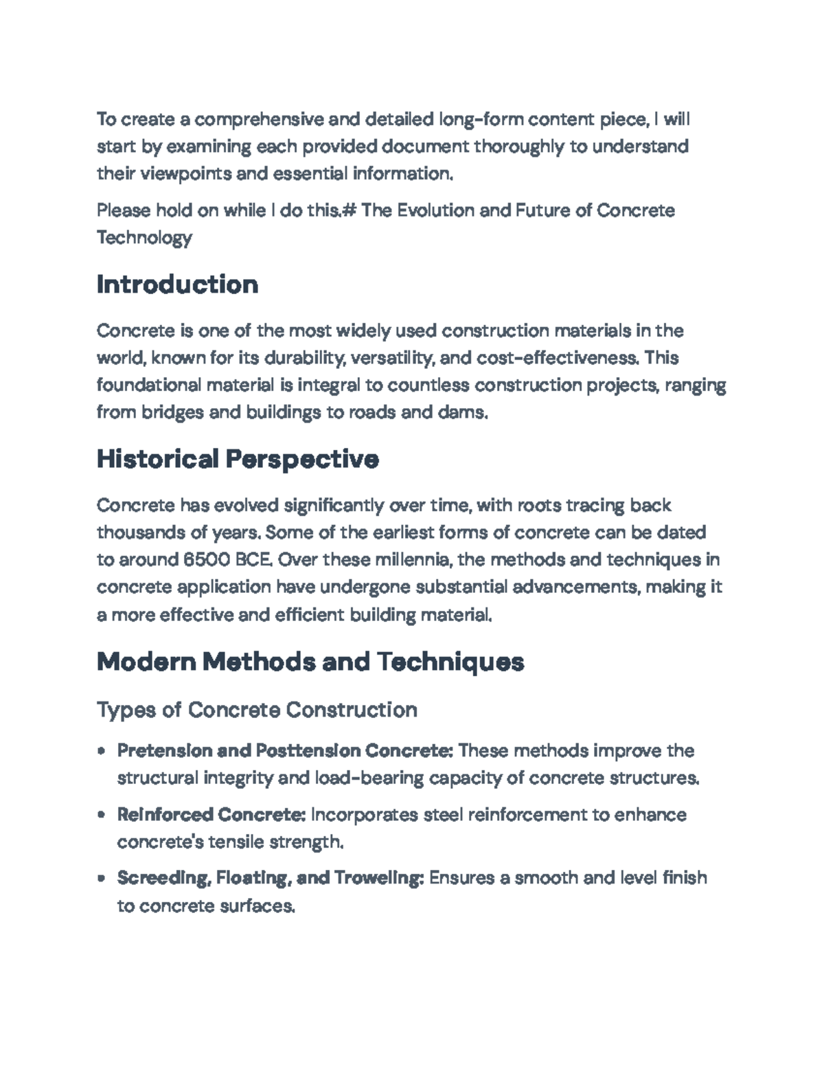 The Evolution and Future of Concrete Technology: Advances & Innovations ...