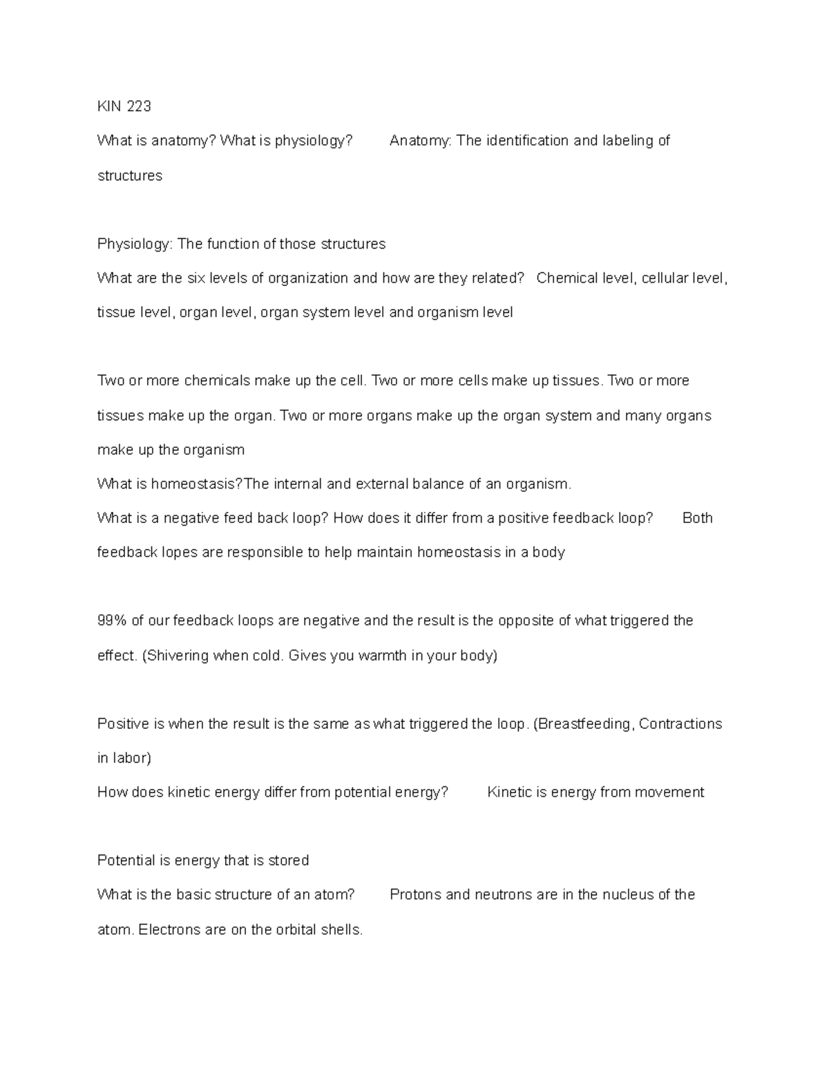 KIN 223 - Study guide for exam II - Deprecated API usage: The SVG back-end is no longer ...