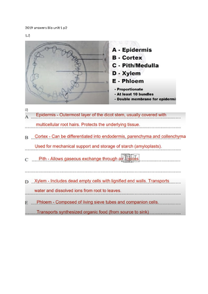 CAPE Biology Unit 1 MCQ Answers - Biology Unit 1 multiple choice ...